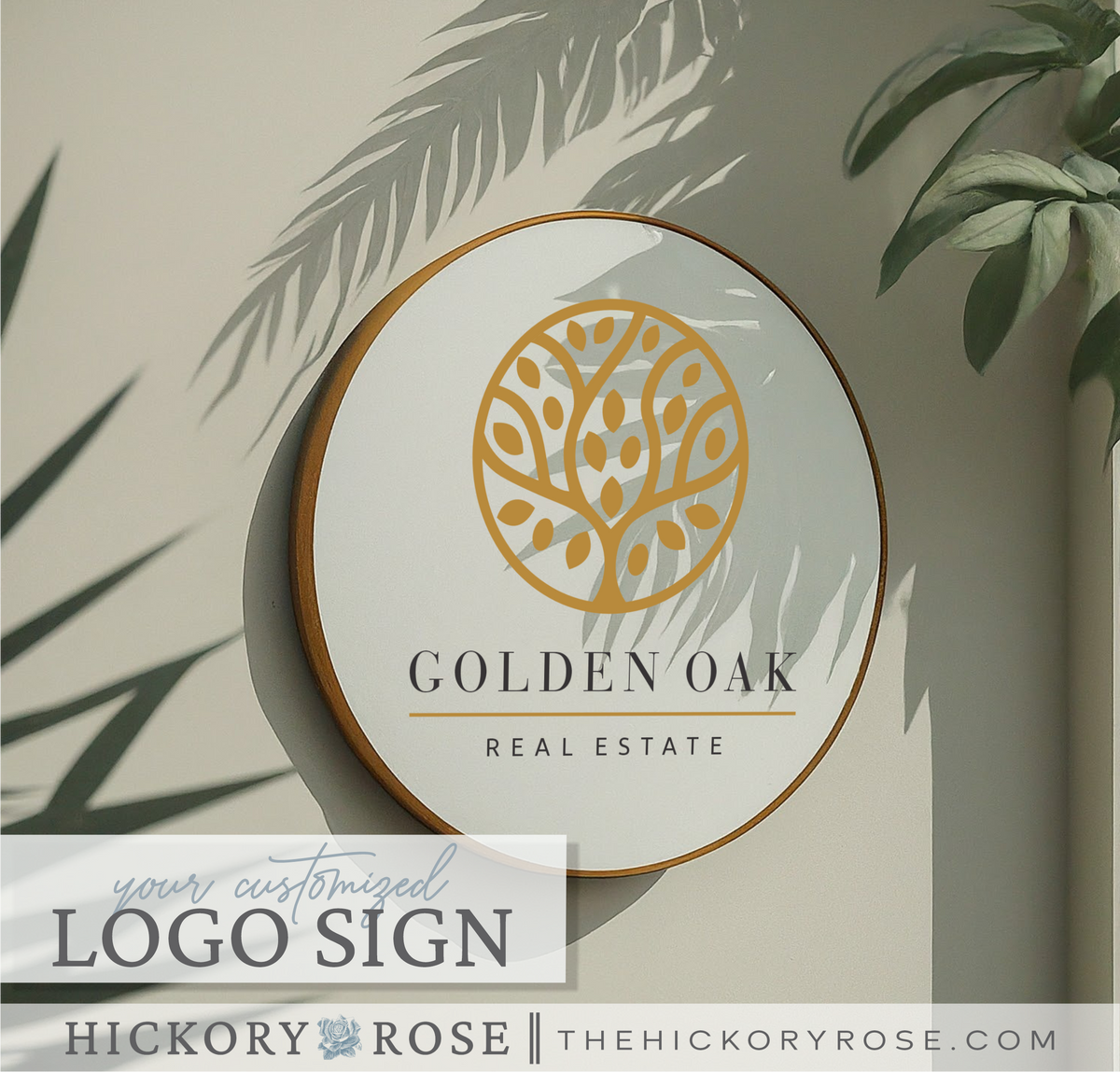 Custom Round PVC Logo Sign | Business Signs – Hickory Rose