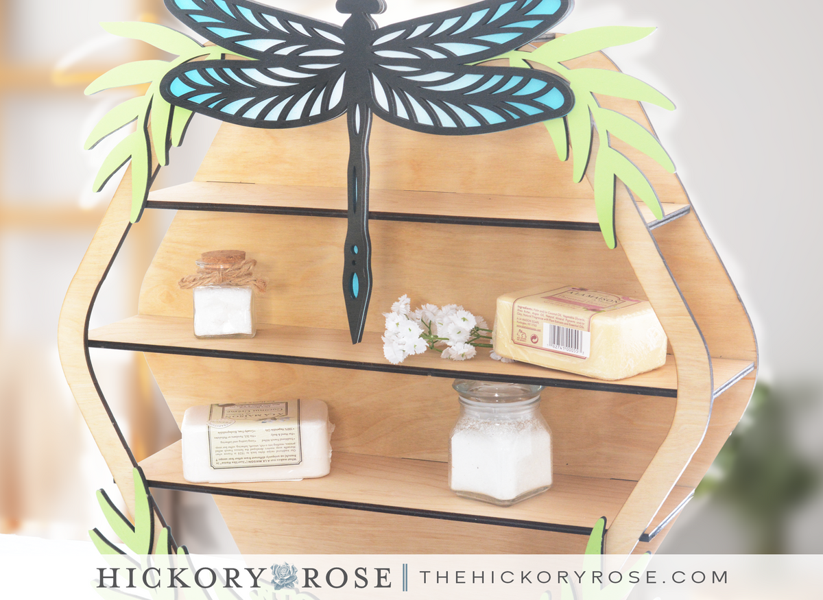 Dragonfly | Display Shelf – Hickory Rose