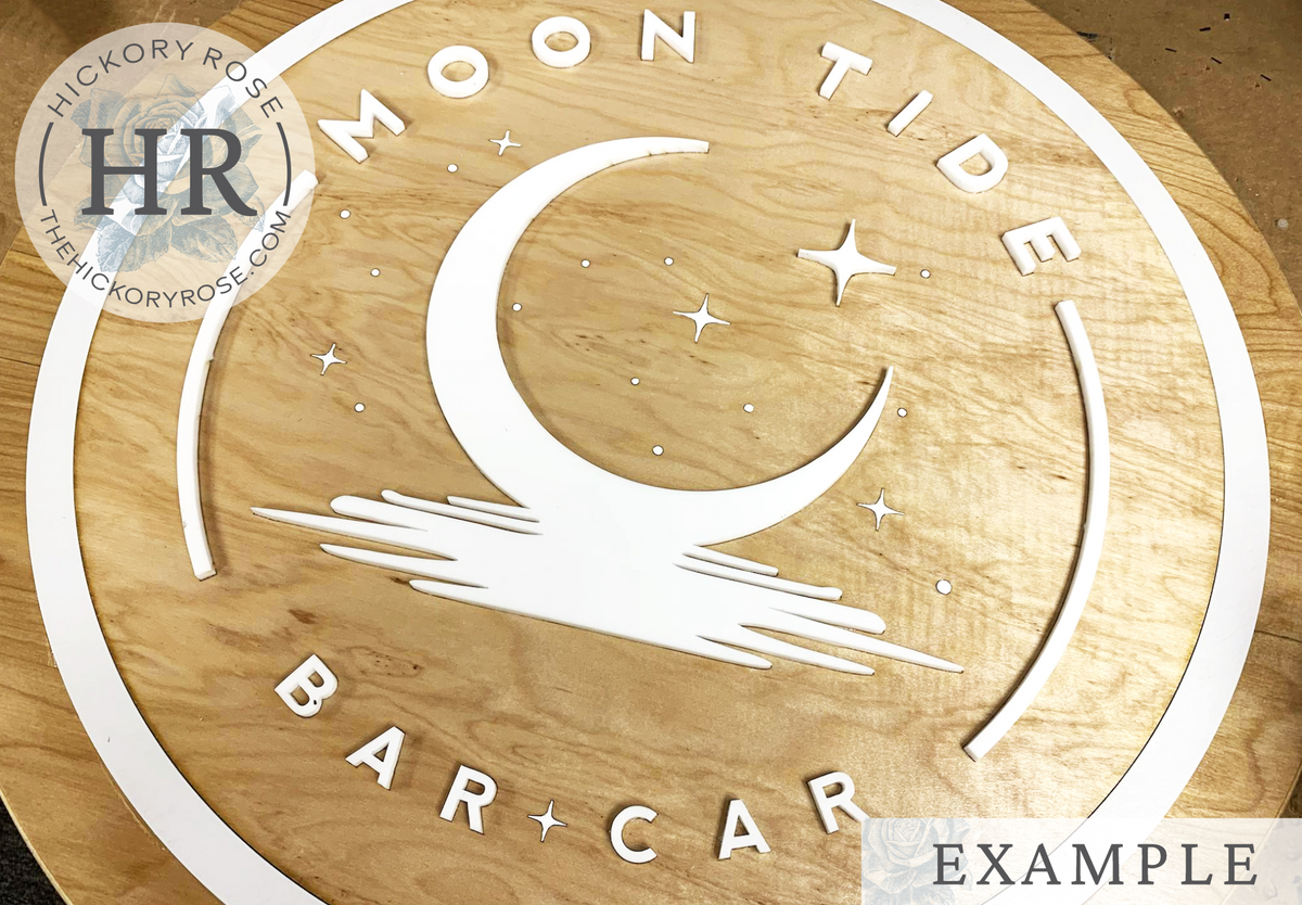 Exterior Round Sign | Custom Logo Signs – Hickory Rose